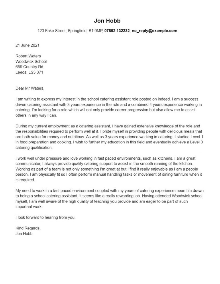 How To Become A School Catering Assistant - Free Career Advice